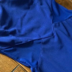 Nella Fantasia | Dresses | Blue Mini Dress With Mesh Triangle Sides ...